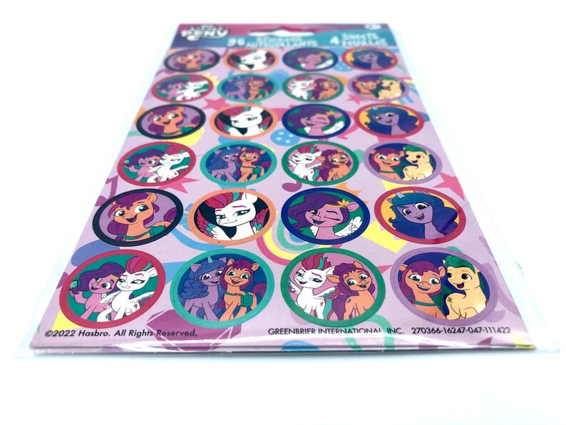 My Little Pony Sticker Packs, 96 Stickers on 4 Sheets FREE SHIPPING - Etsy