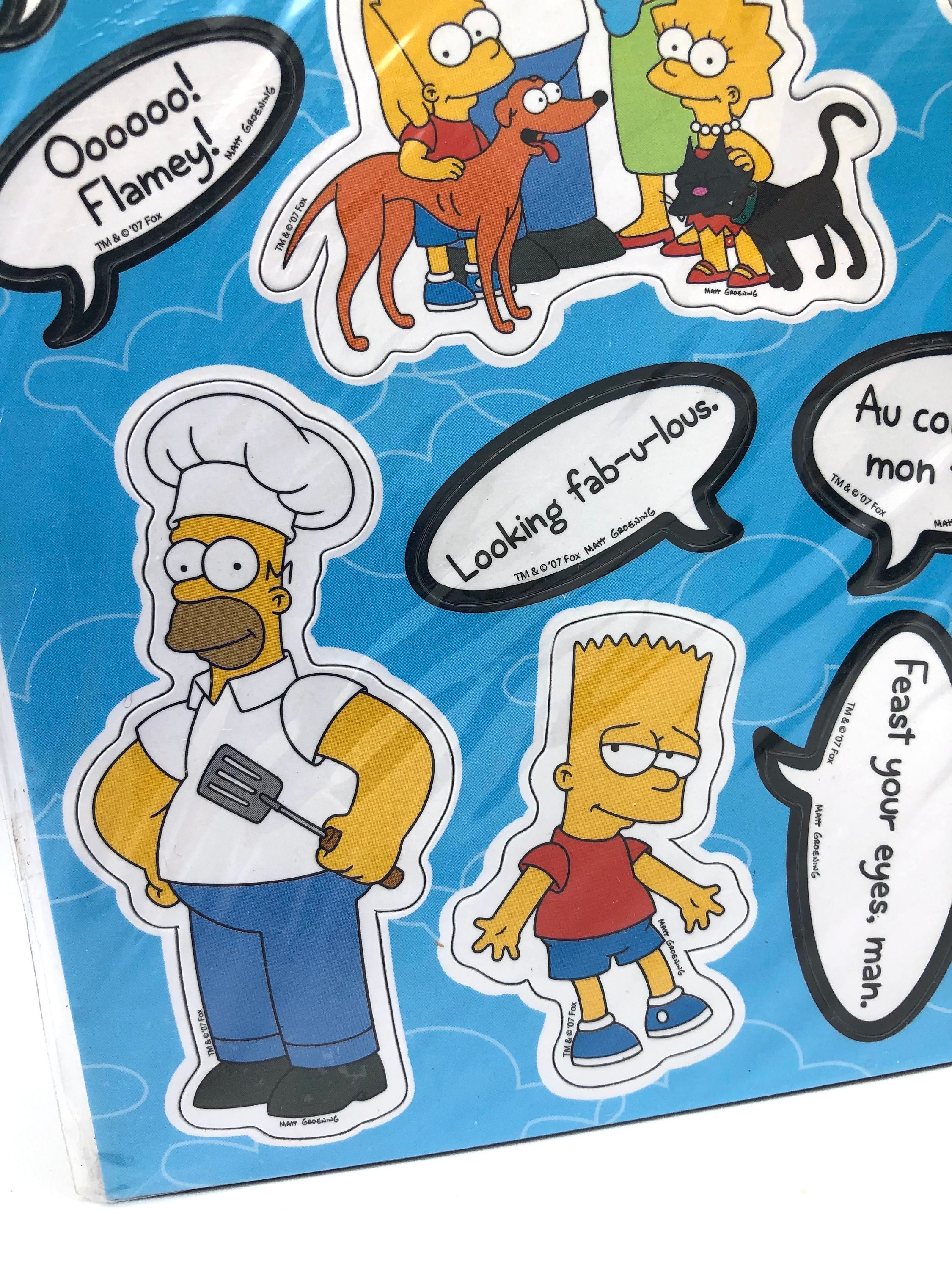 The Simpsons Animated TV Show Refrigerator Magnets Set of 14 FREE ...