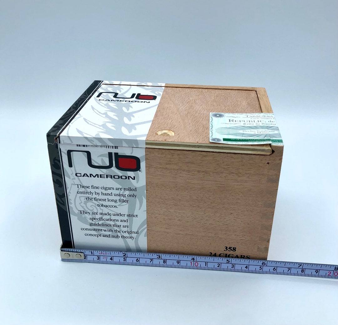 Handmade Wood Cigar Box W/ Sliding Lid - Small - Etsy