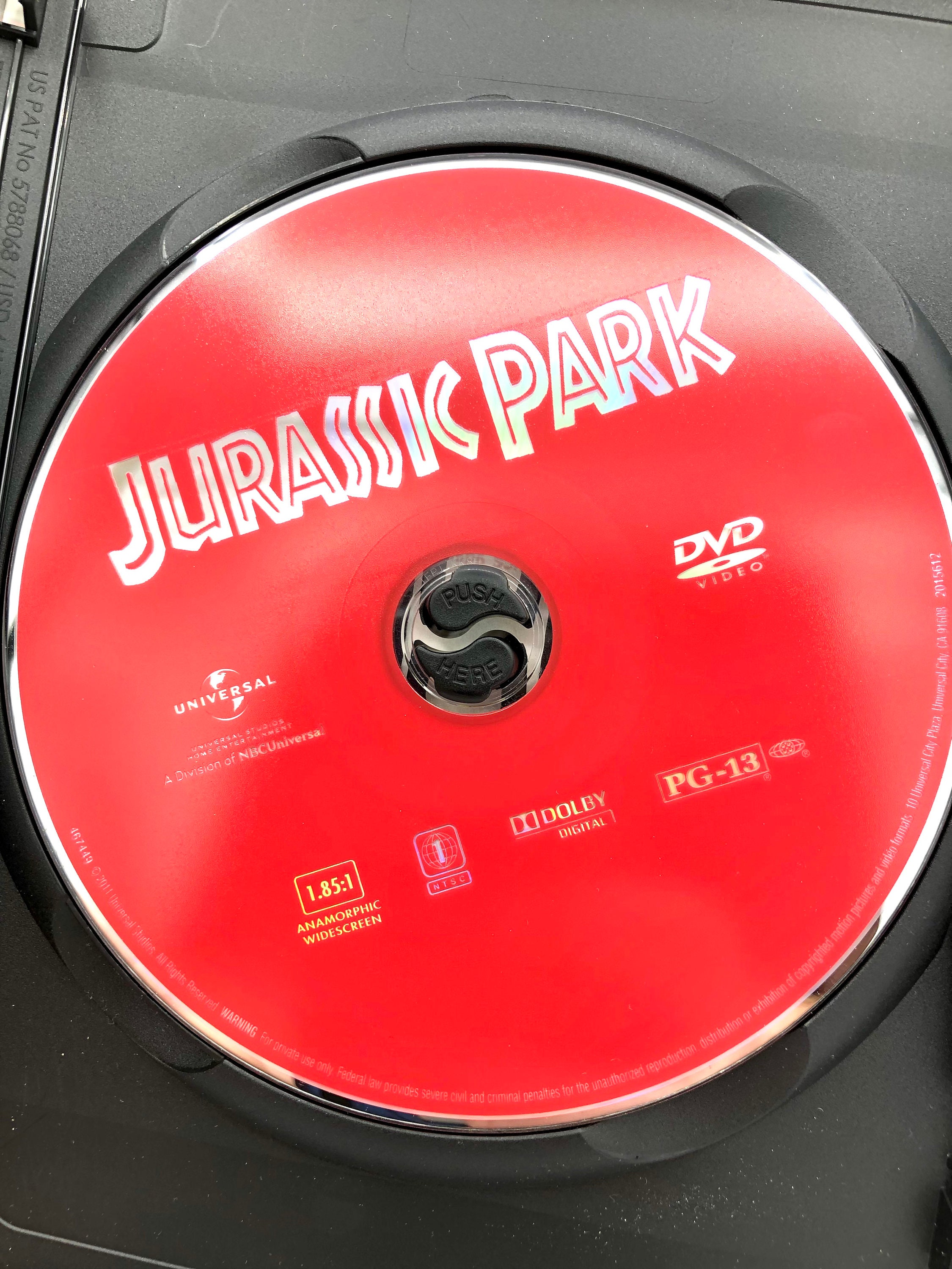 Vintage Original Jurassic Park DVD Video Steven Spielberg Movie In - Etsy