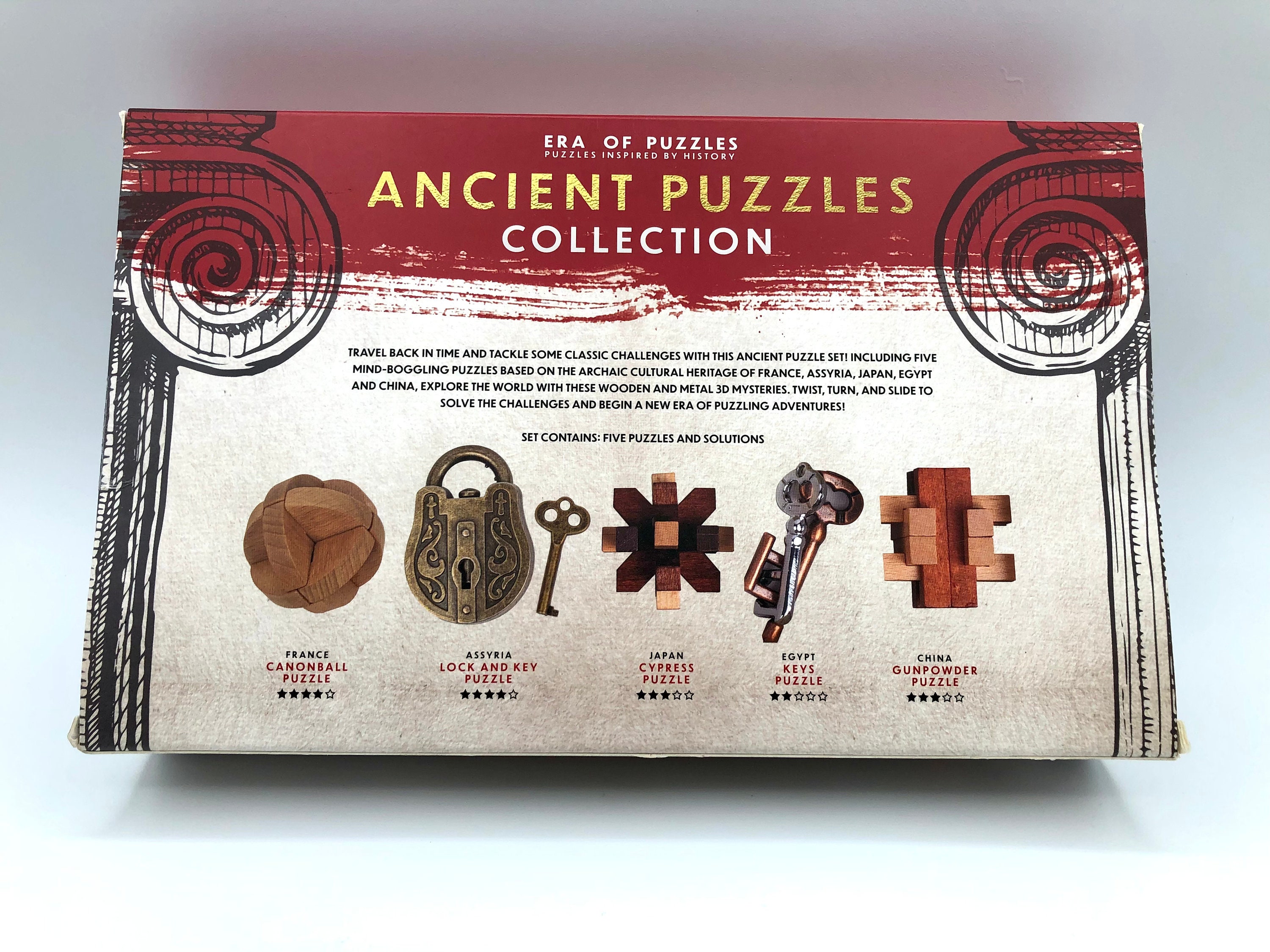 Era of Puzzles Ancient Puzzles Collection Set of 5 by Professor Puzzle ...