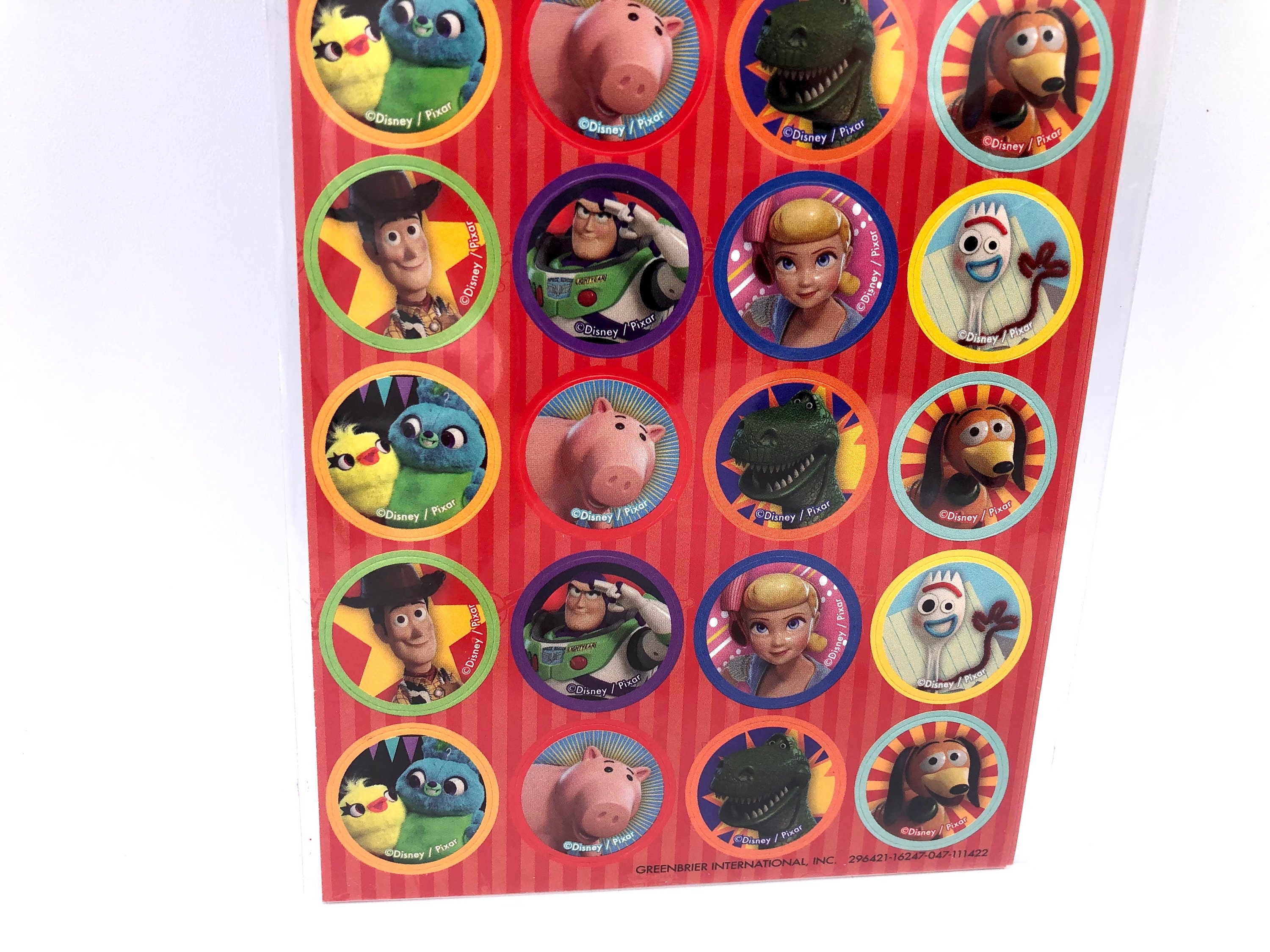 Disney Pixar Toy Story Sticker Pack, 96 Stickers on 4 Sheets FREE ...