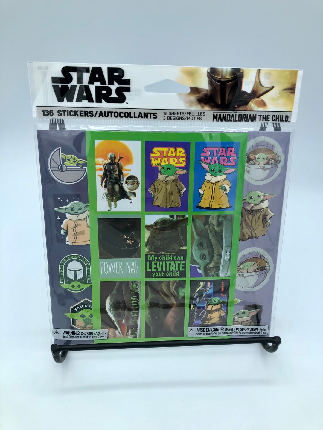 136 Stickers Star Wars Mandalorian Grogu Sticker Pack by American ...