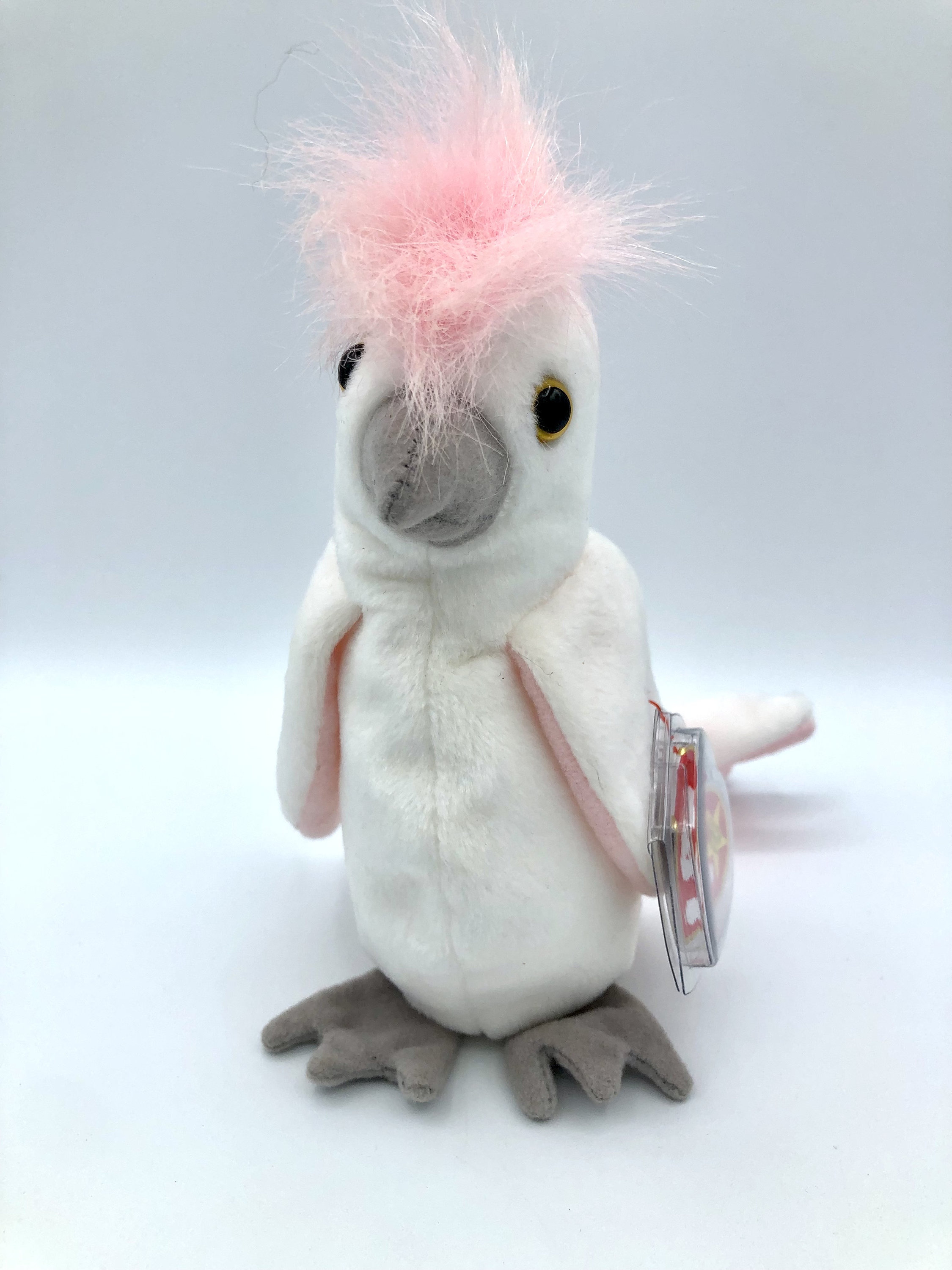 Ty Beanie Baby Kuku the Cockatoo Bird White Plush Toy Stuffed Animal ...