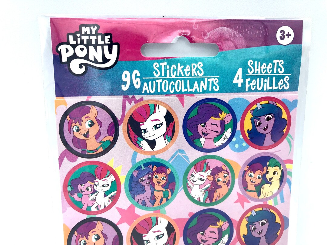 My Little Pony Sticker Packs, 96 Stickers on 4 Sheets FREE SHIPPING - Etsy