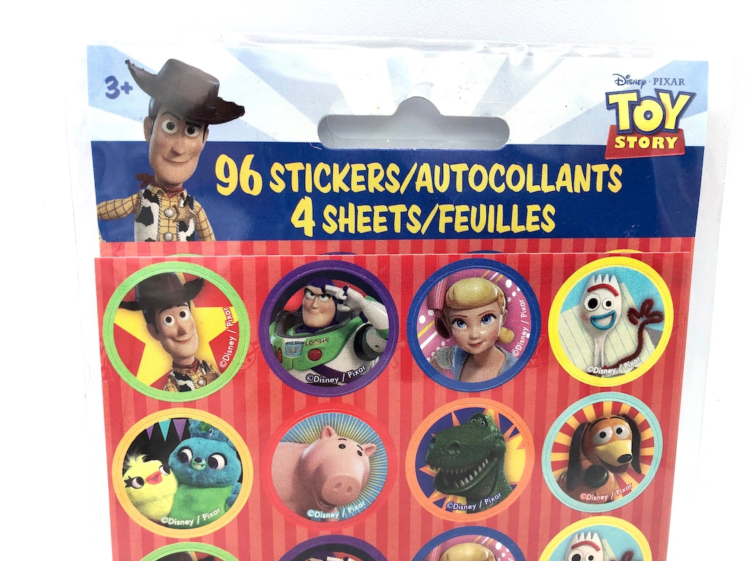 Disney Pixar Toy Story Sticker Pack 96 Stickers on 4 Sheets FREE ...