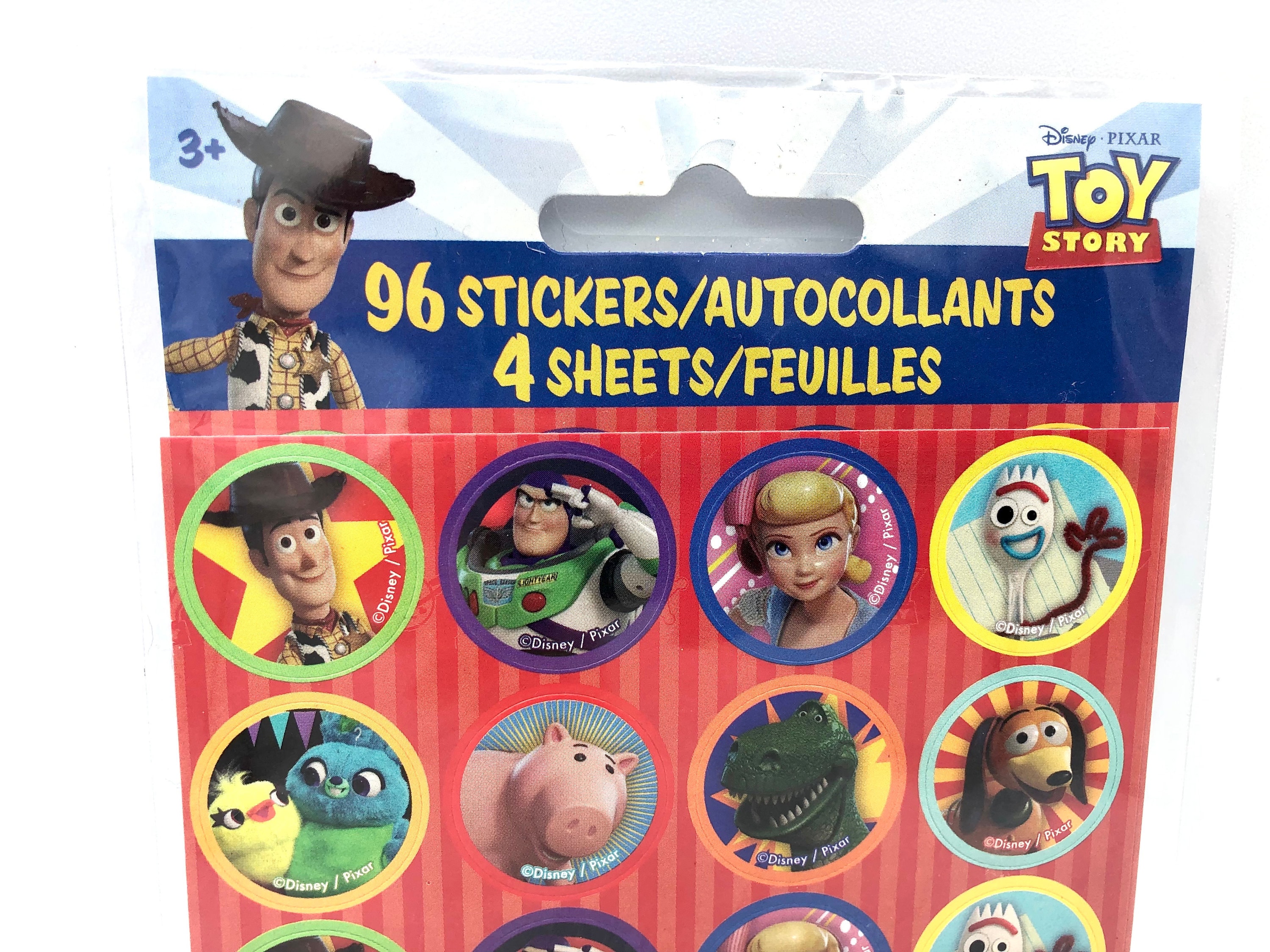 Disney Pixar Toy Story Sticker Pack, 96 Stickers on 4 Sheets FREE ...