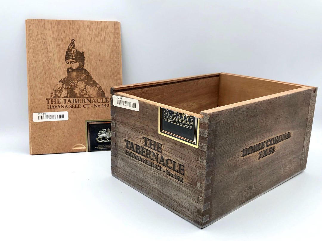 Handmade Wood Cigar Box W/ Sliding Lid Medium Size - Etsy