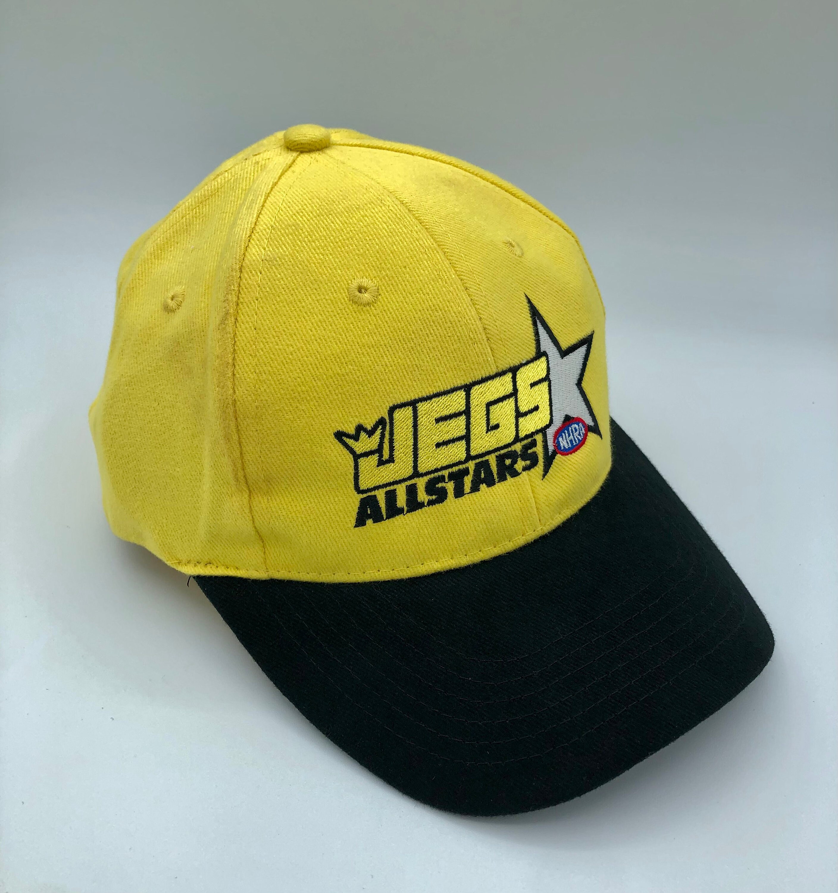 NHRA Jegs Allstars Baseball Cap Drag Racing Yellow Embroidered OSFM ...