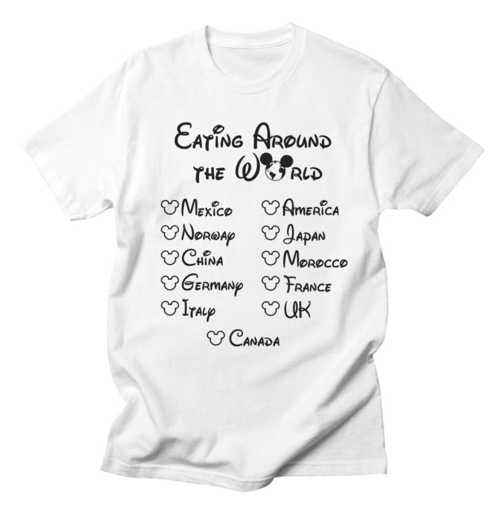 Epcot DIY Eating Around the World T-shirt Design FILE ONLY - Etsy