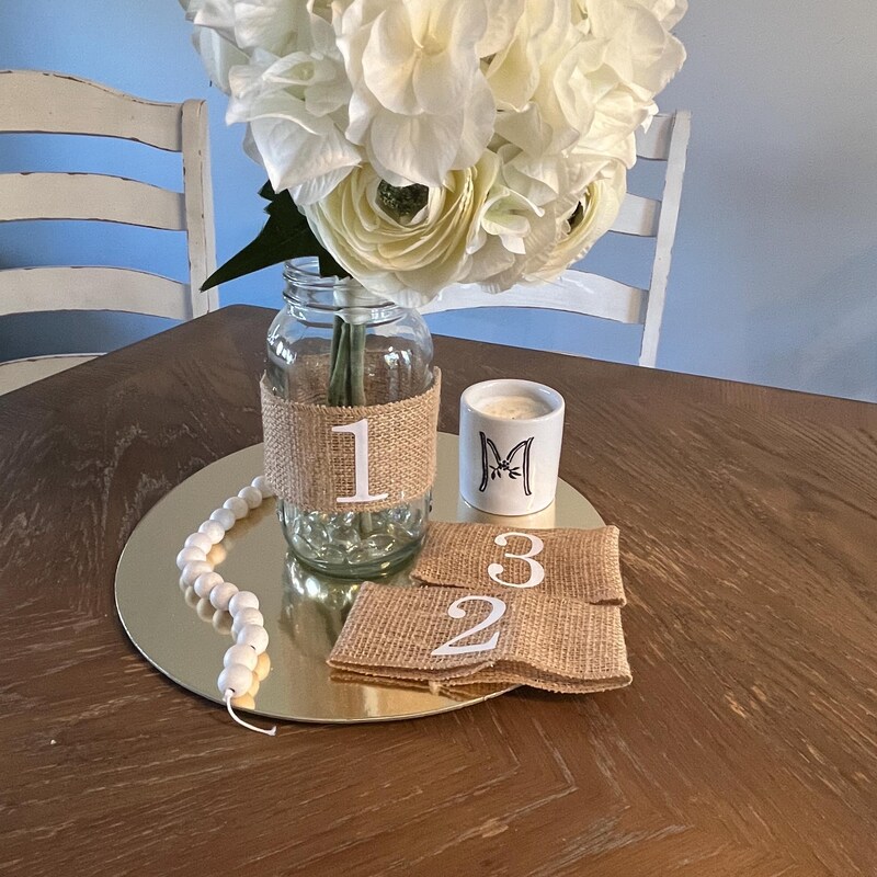 Burlap Table Numbers - Etsy