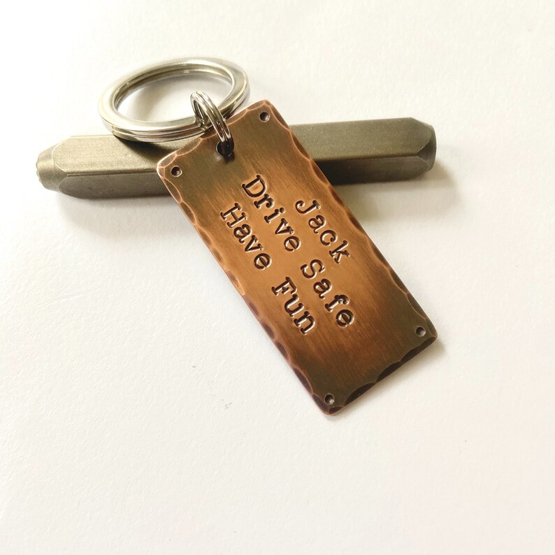 Copper Drive Safe Key Chain for New Driver | Etsy