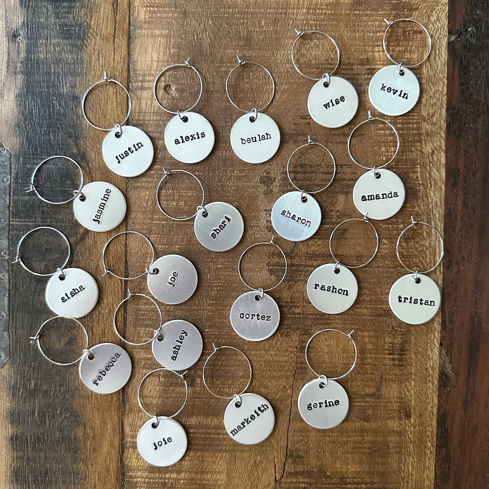 Hand Stamped Metal Labels, Custom Personalized Tags - Etsy