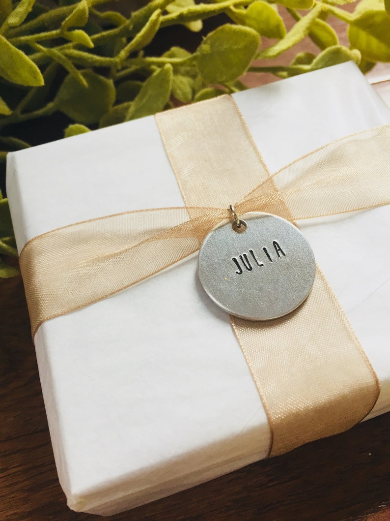 Hand Stamped Metal Labels Custom Personalized Tags | Etsy