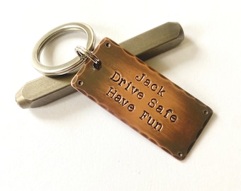 Copper Key Chain - Etsy
