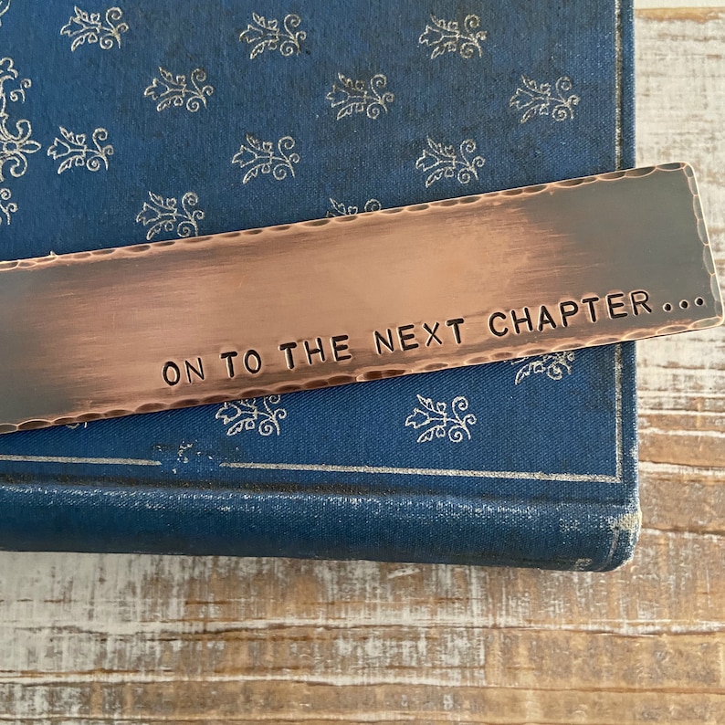 Next Chapter Copper Bookmark, Graduation or Retirement Gift, Reader ...