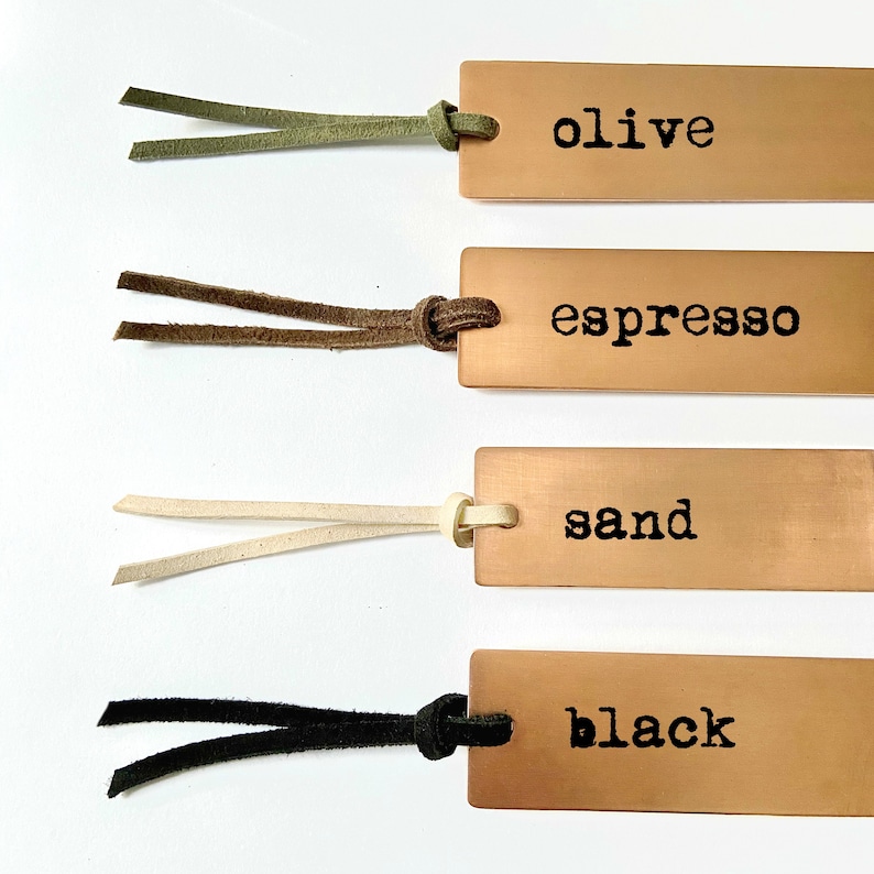 Personalized Copper Bookmark Hand Stamped and Customizable - Etsy