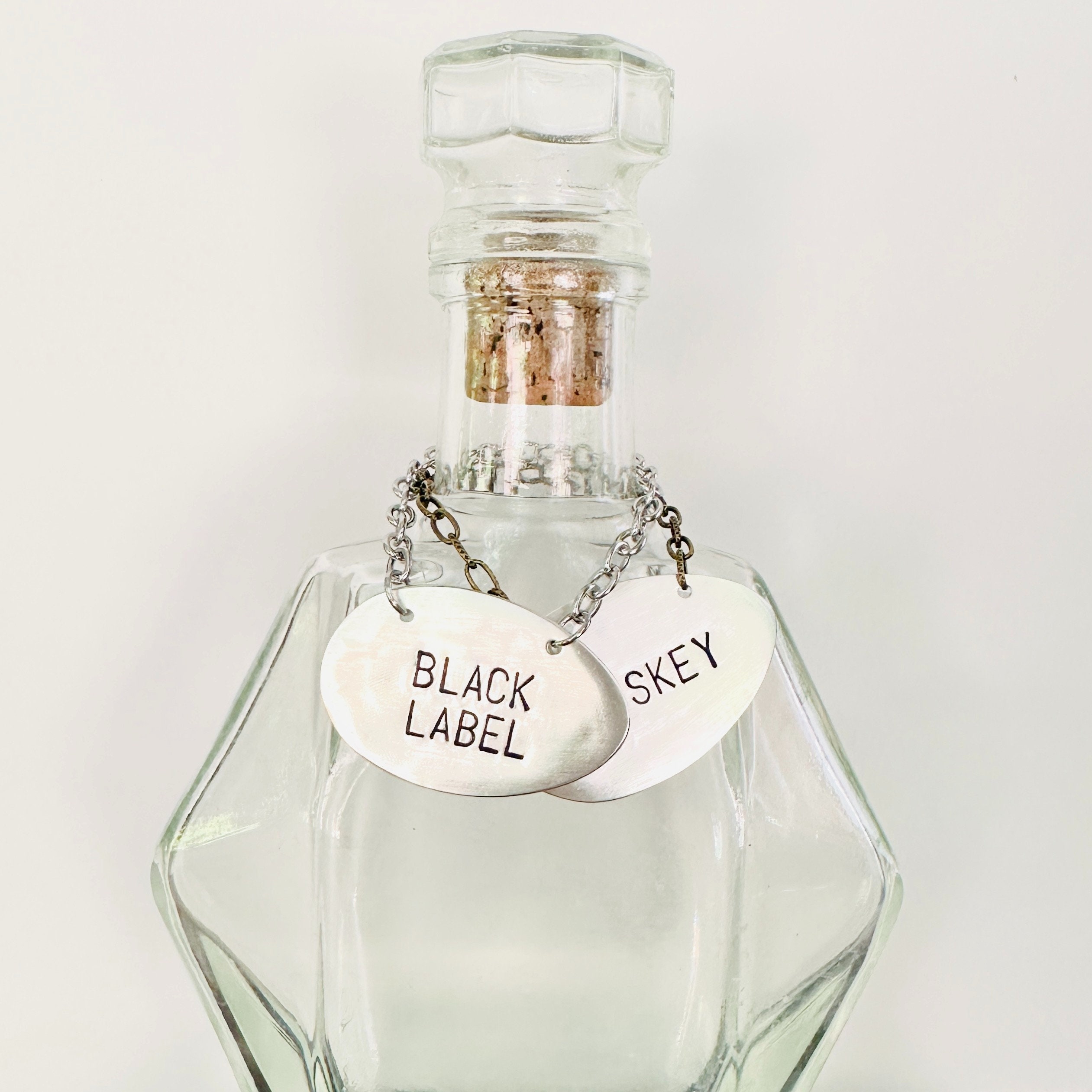 Set of 3 Custom Decanter Tags, Personalized Bottle Labels - Etsy
