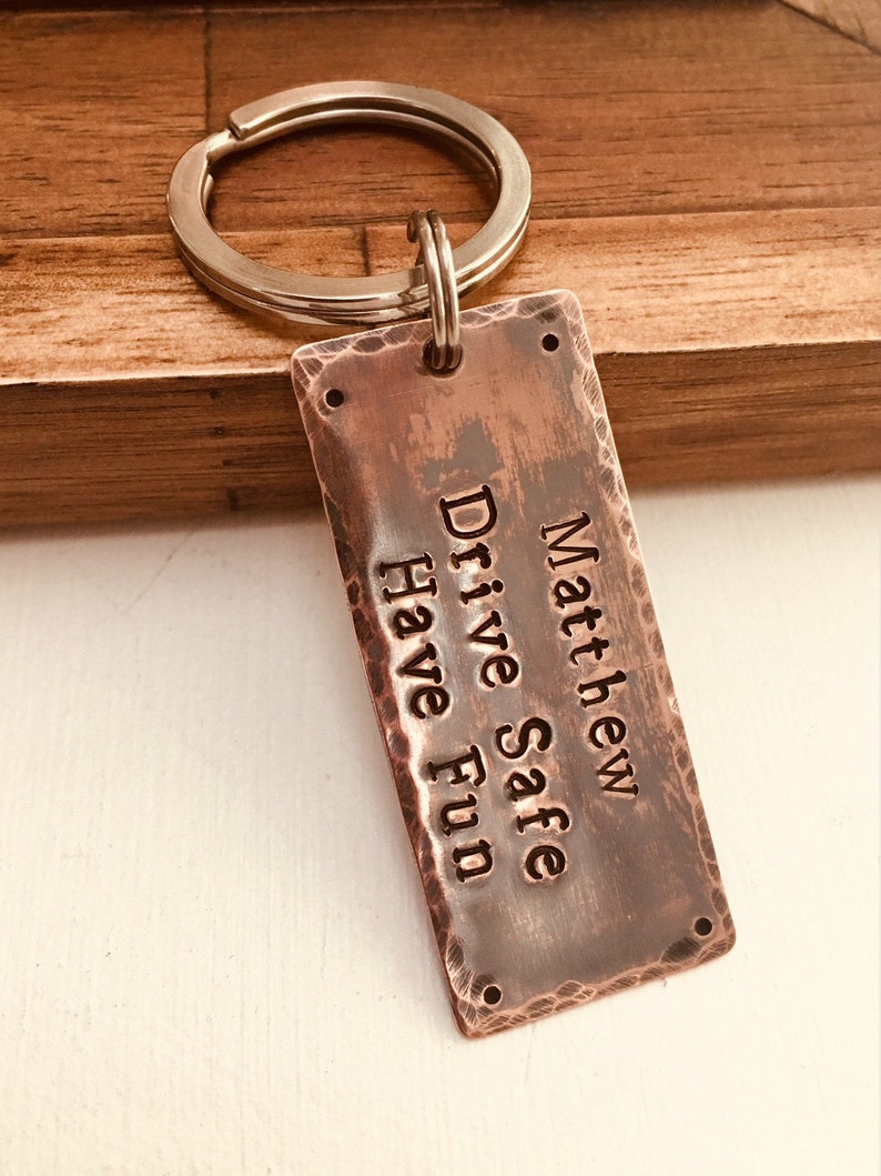 Copper Drive Safe Key chain for New Driver | Etsy