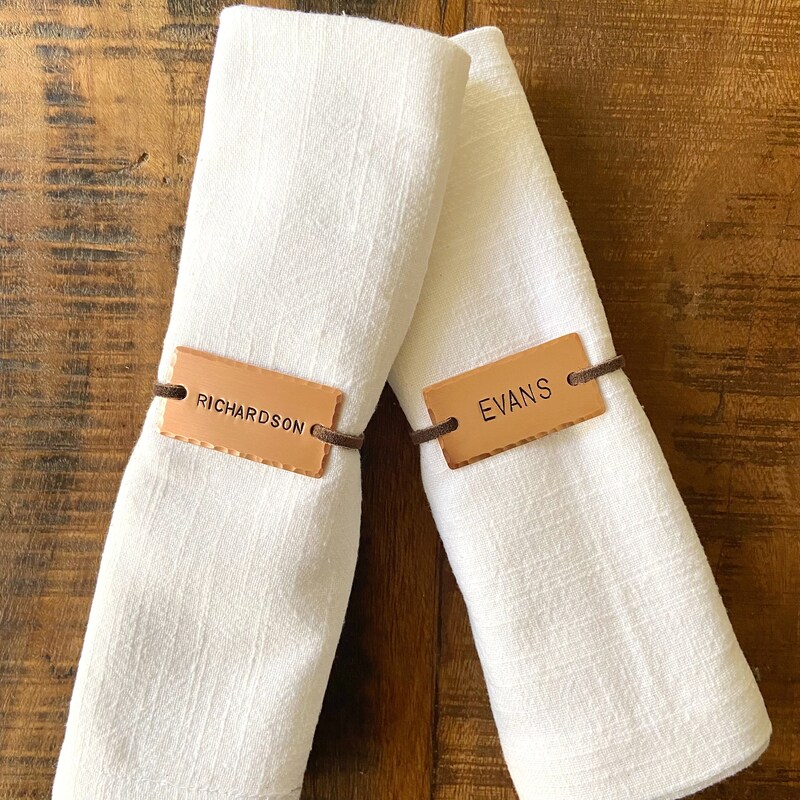 Custom Napkin Ring - Etsy