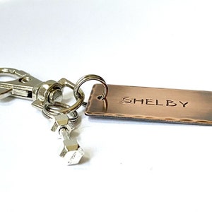 Copper Fitness Key Chain With Dumbbell Charm, Workout Personal Trainer ...