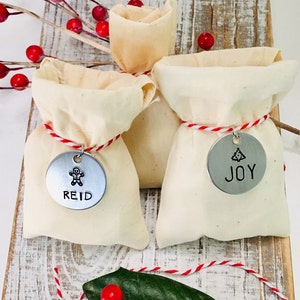 Holiday Custom Metal Labels, Personalized Tags - Etsy