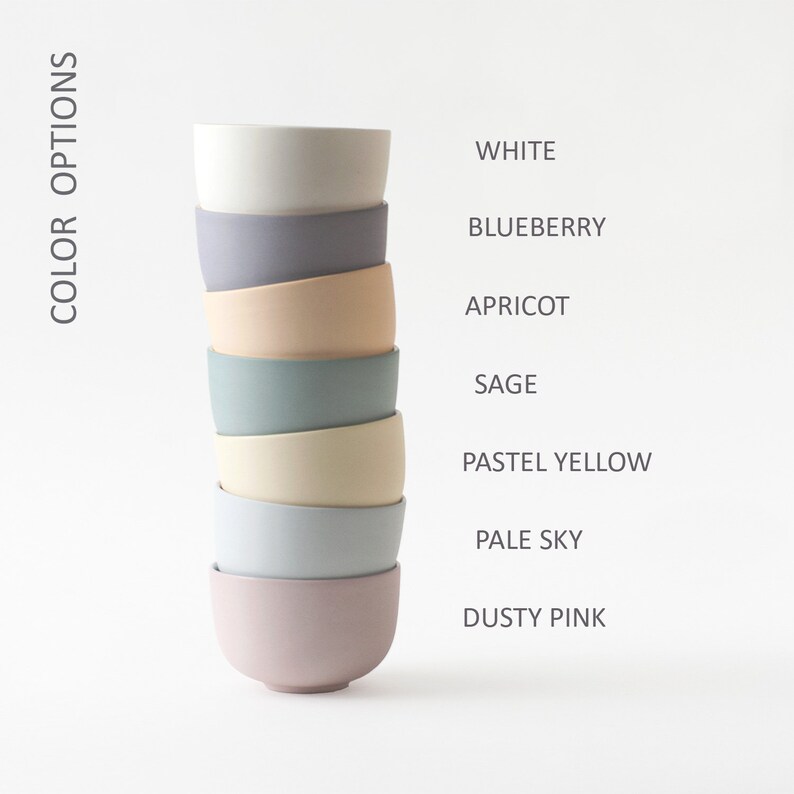 In Stock: Minimalistic Teacup Pastel Colored Porcelain, Simple Modern ...