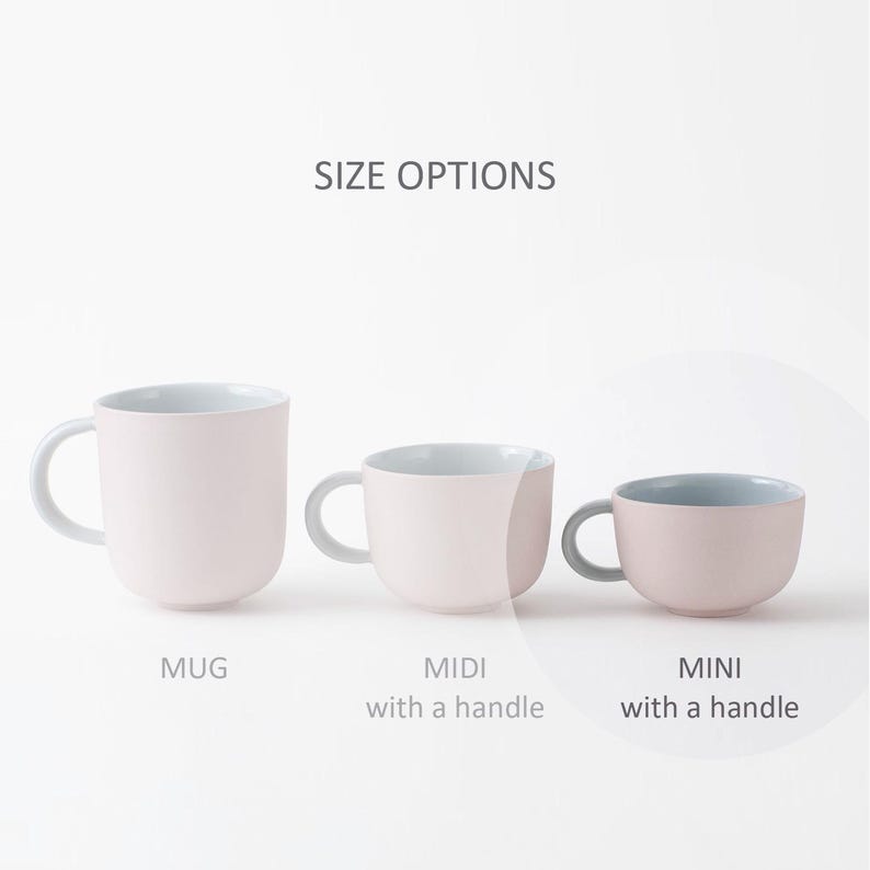 In Stock: Minimalistic Teacup Pastel Colored Porcelain, Simple Modern ...