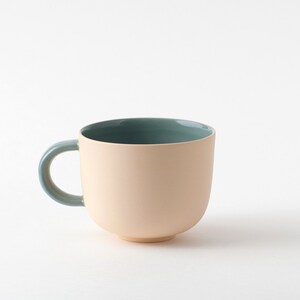 Colored Porcelain Cup With a Handle, Choose Your Colors, Small Coffee ...