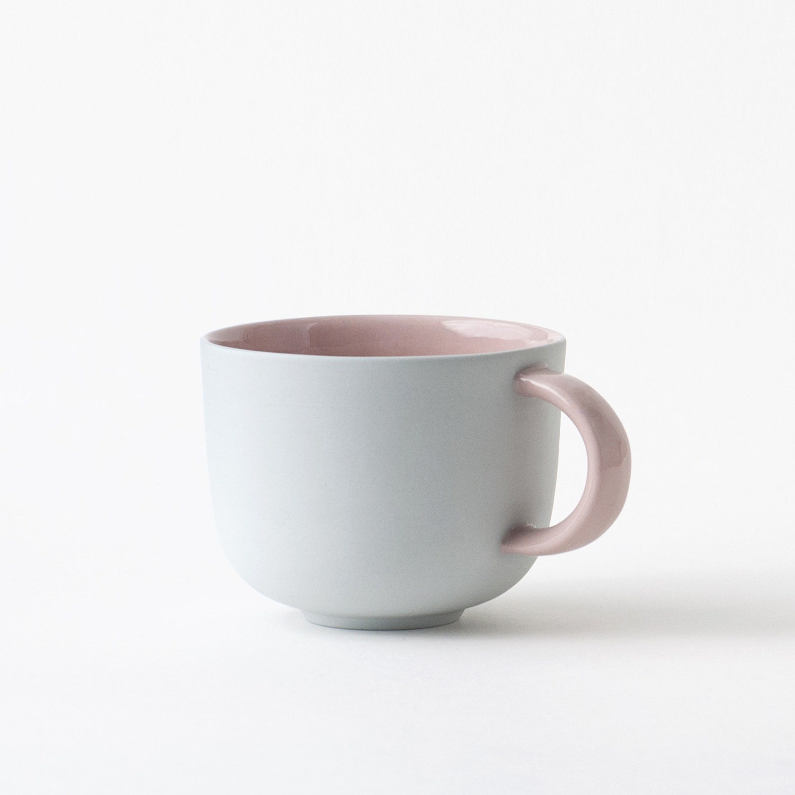 Colored Porcelain Cup With a Handle, Choose Your Colors, Small Coffee ...