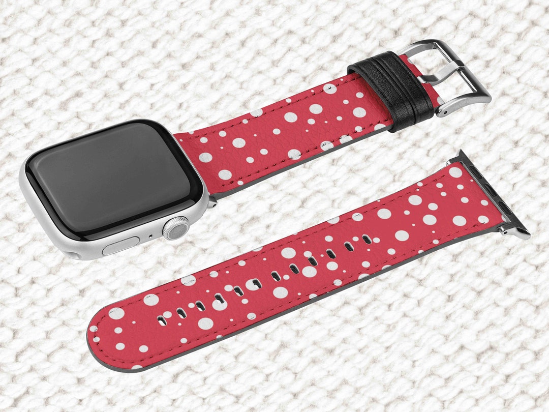 Red Polka Dot Apple Watch Band Simple Watch Band Custom - Etsy