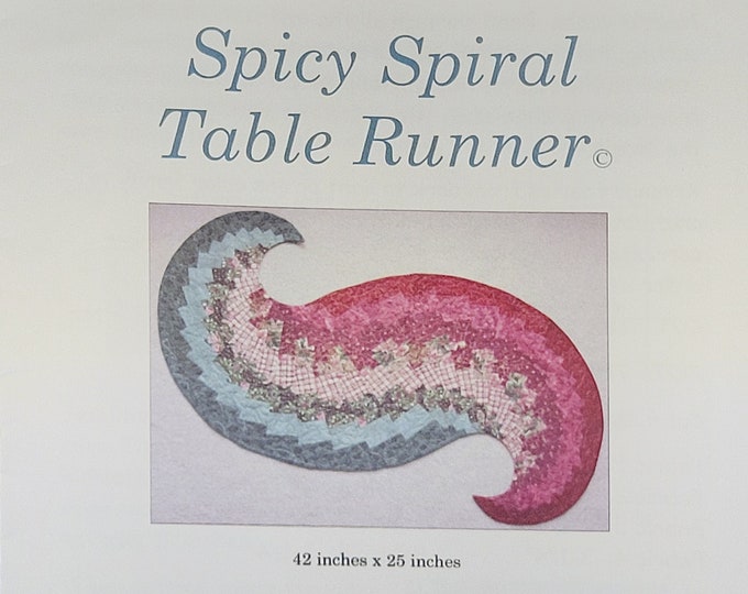 Spicy Spiral Table Runner 42" X 25" Paper Quilt Pattern by School House ...