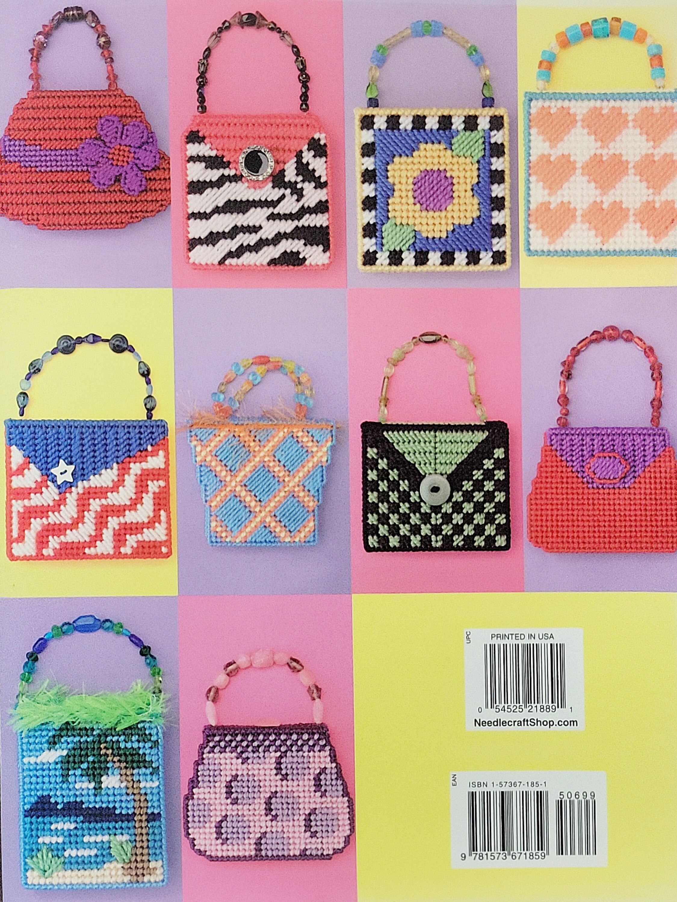 DIY Plastic Canvas Mini Memo Purses Pattern Book by Terry Riciolo 15 ...
