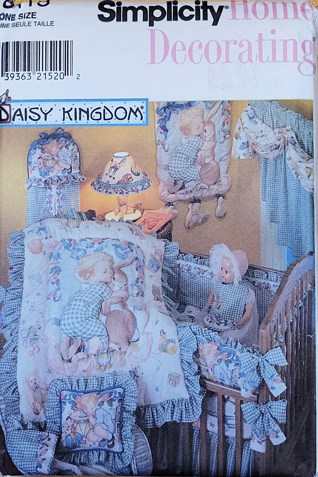 Daisy Kingdom Baby Nursery Decorating Simplicity 8115 Sewing Pattern ...