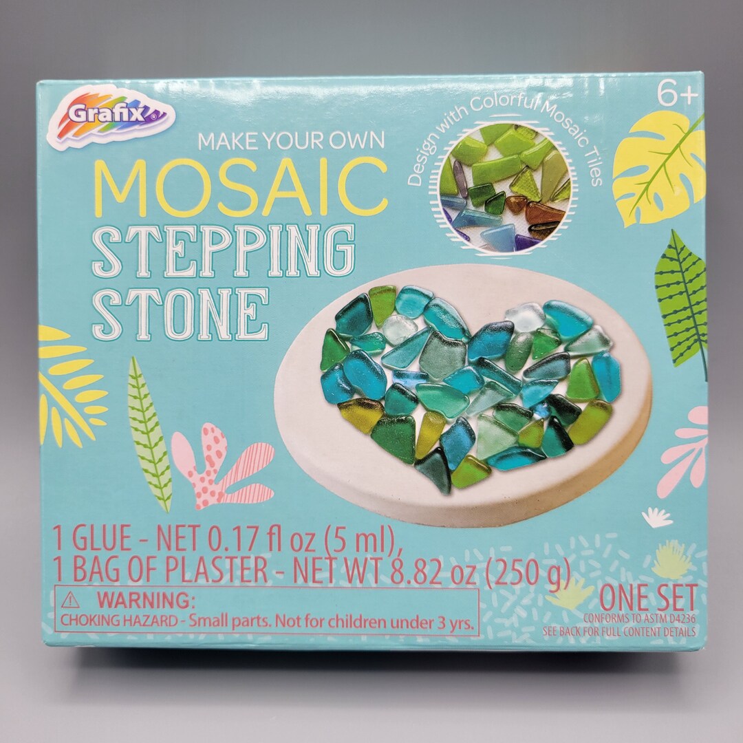 DIY Mosaic Stepping Stone Kit Create Your Own Garden Embellishment - Etsy
