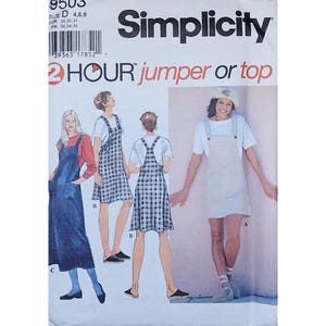 Misses' Jumper and Top Sewing Pattern Simplicity 9503 Sizes 4-8 Vintage ...