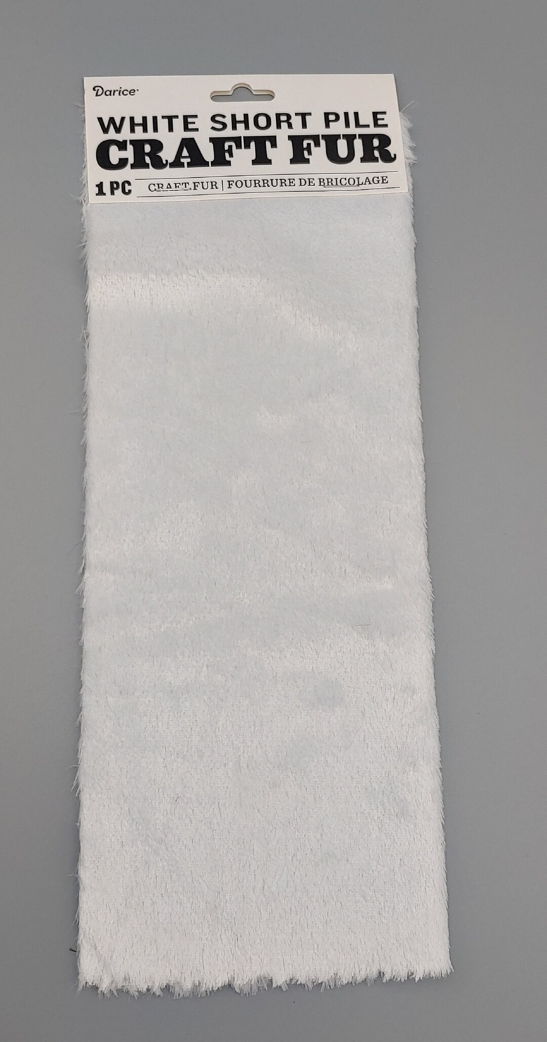 Darice White Faux Fur Sheet, Short Pile, 9 X 12 Perfect for Crafts ...