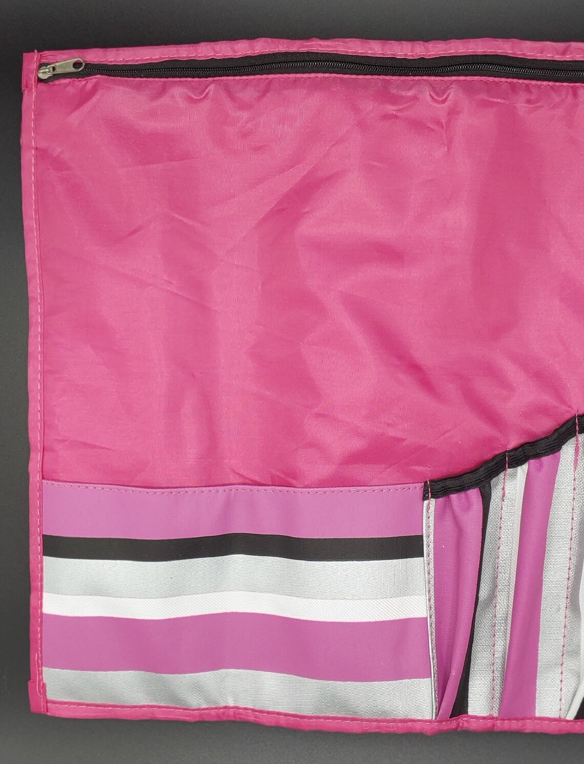 Creative Options Knitting Needle Roll up Tote Pink Gray Black | Etsy
