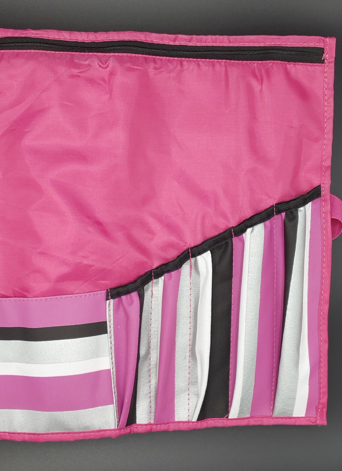 Creative Options Knitting Needle Roll up Tote Pink Gray Black - Etsy