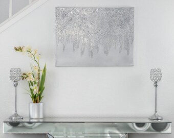 Silver Abstract Art - Etsy