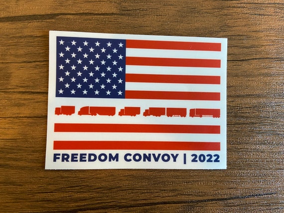 Stickers Paper & Party Supplies Stickers, Labels & Tags trucker flag ...