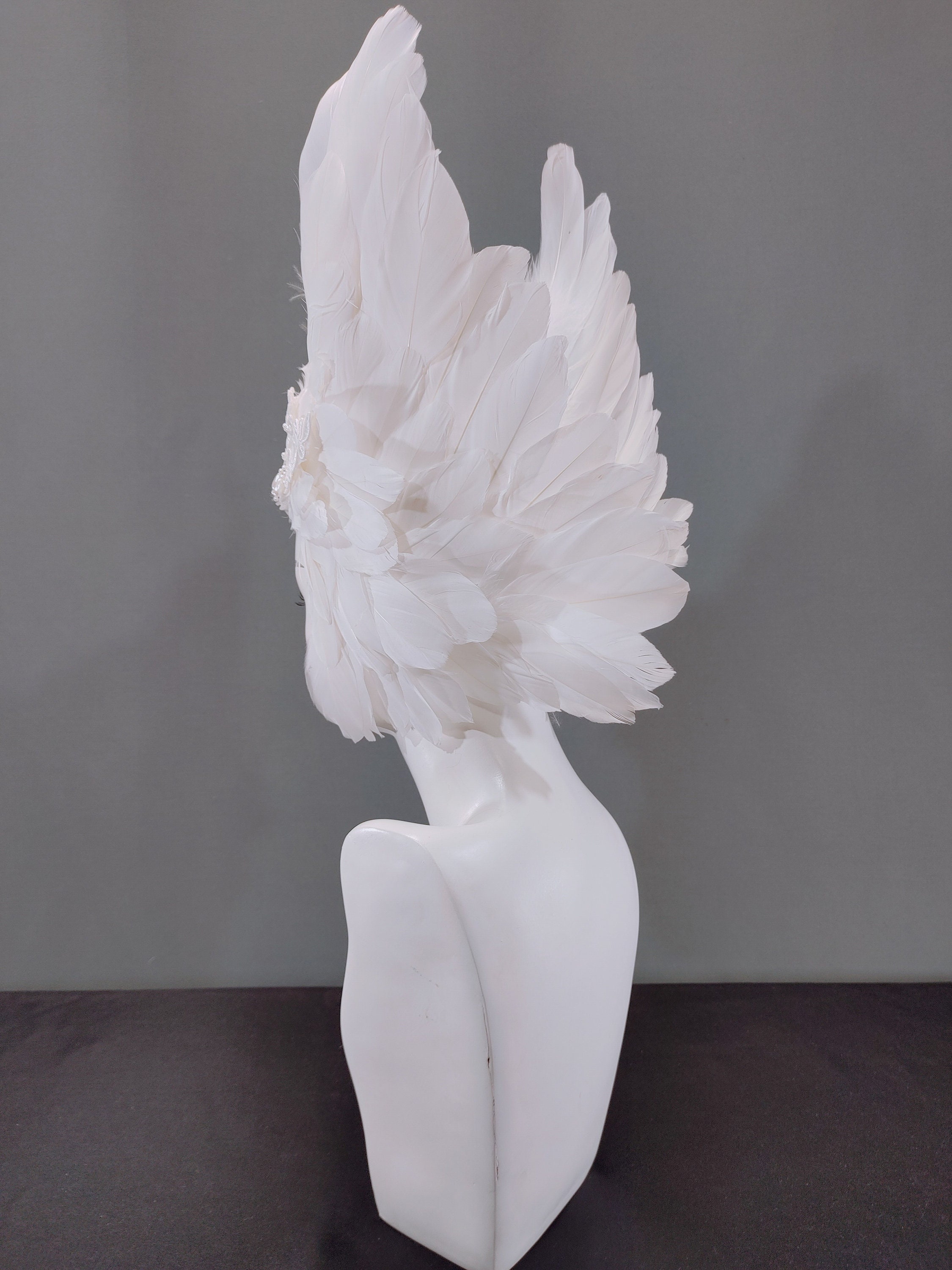 Valkyrie Inspired Feather Headdress - - Goose - Etsy