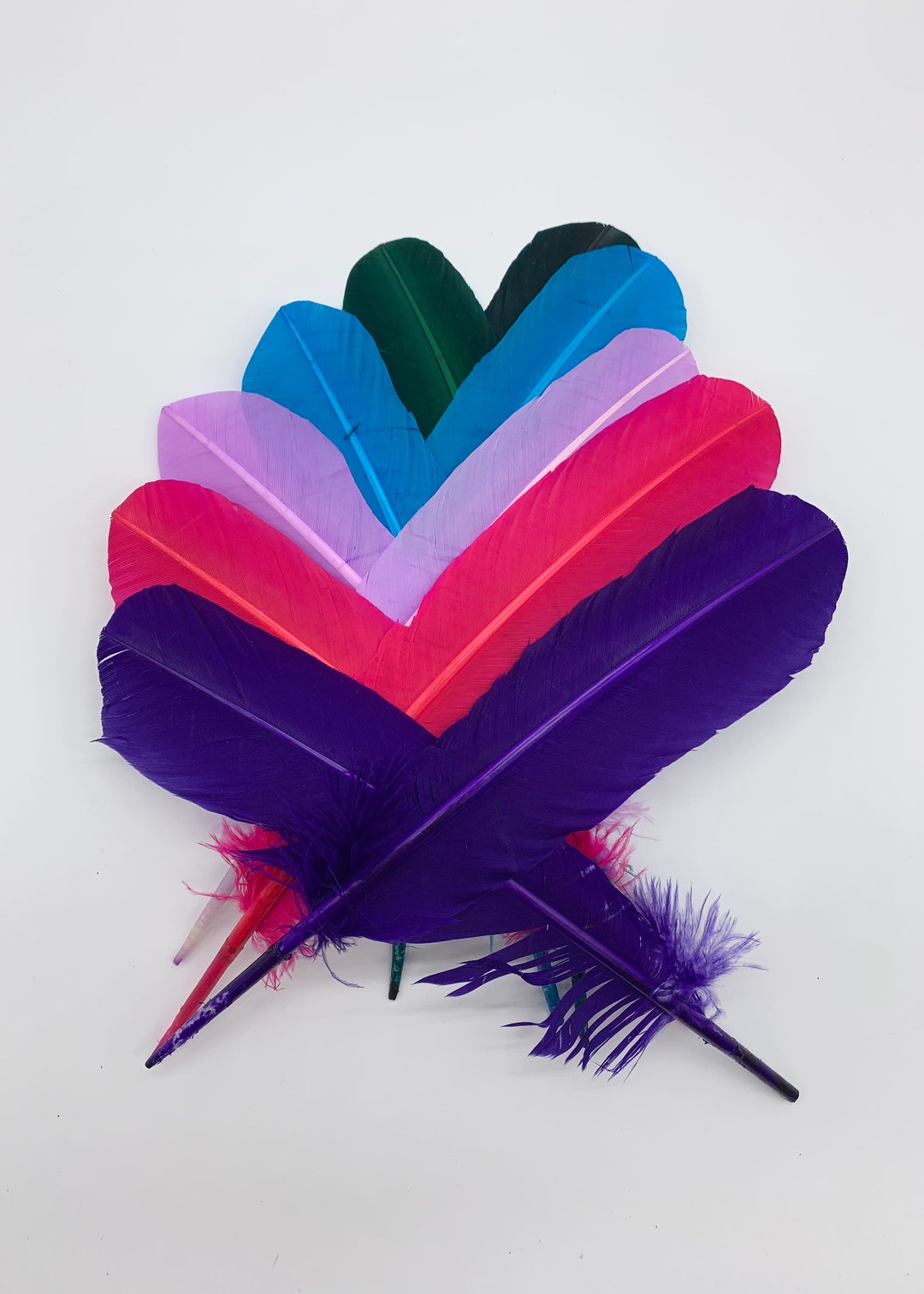 Turkey Quills 10 Pack Many Colors to Choose - Etsy