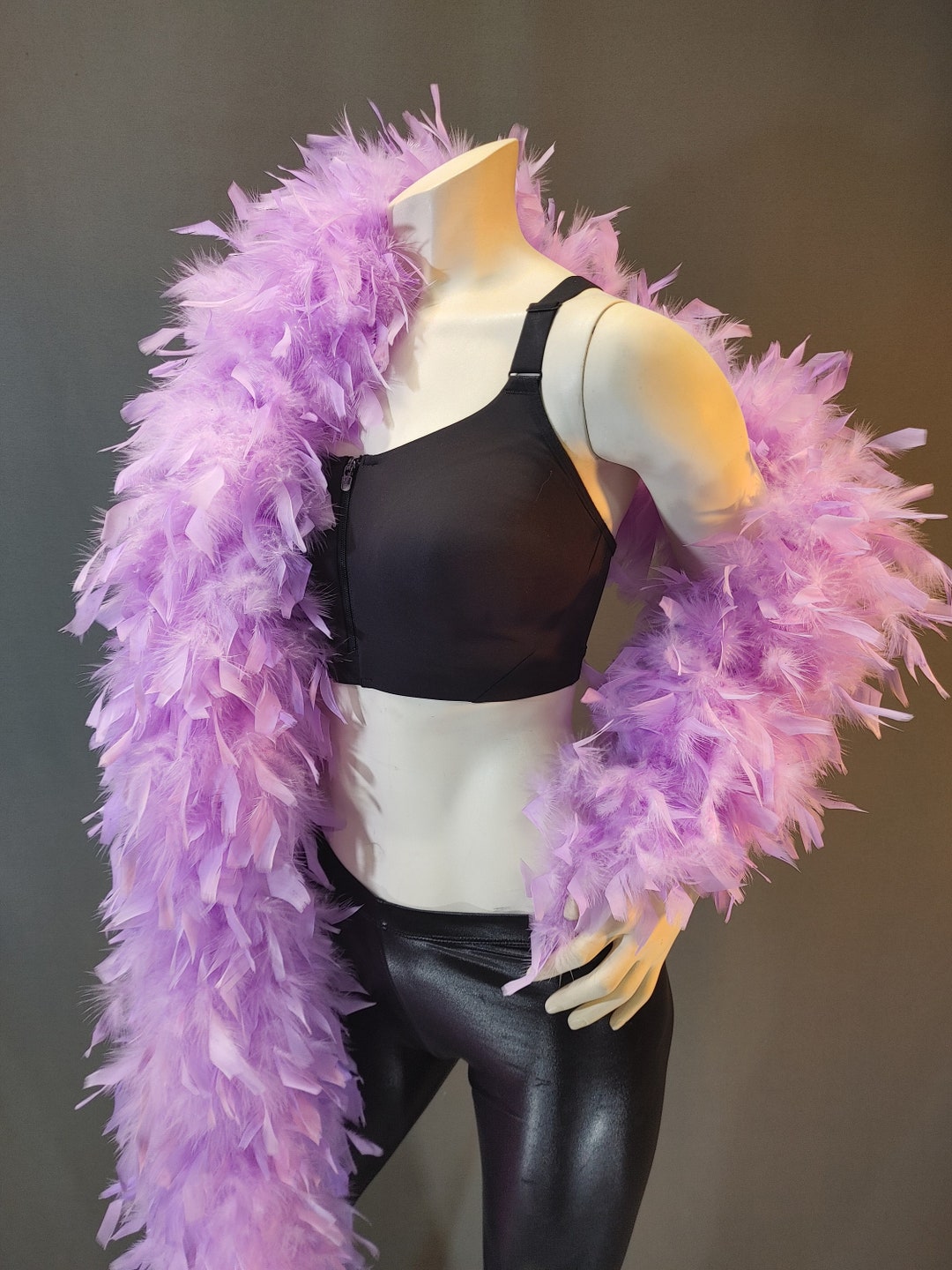 120 Gram Chandelle Boa - Lilac "big and Fluffy" - Etsy
