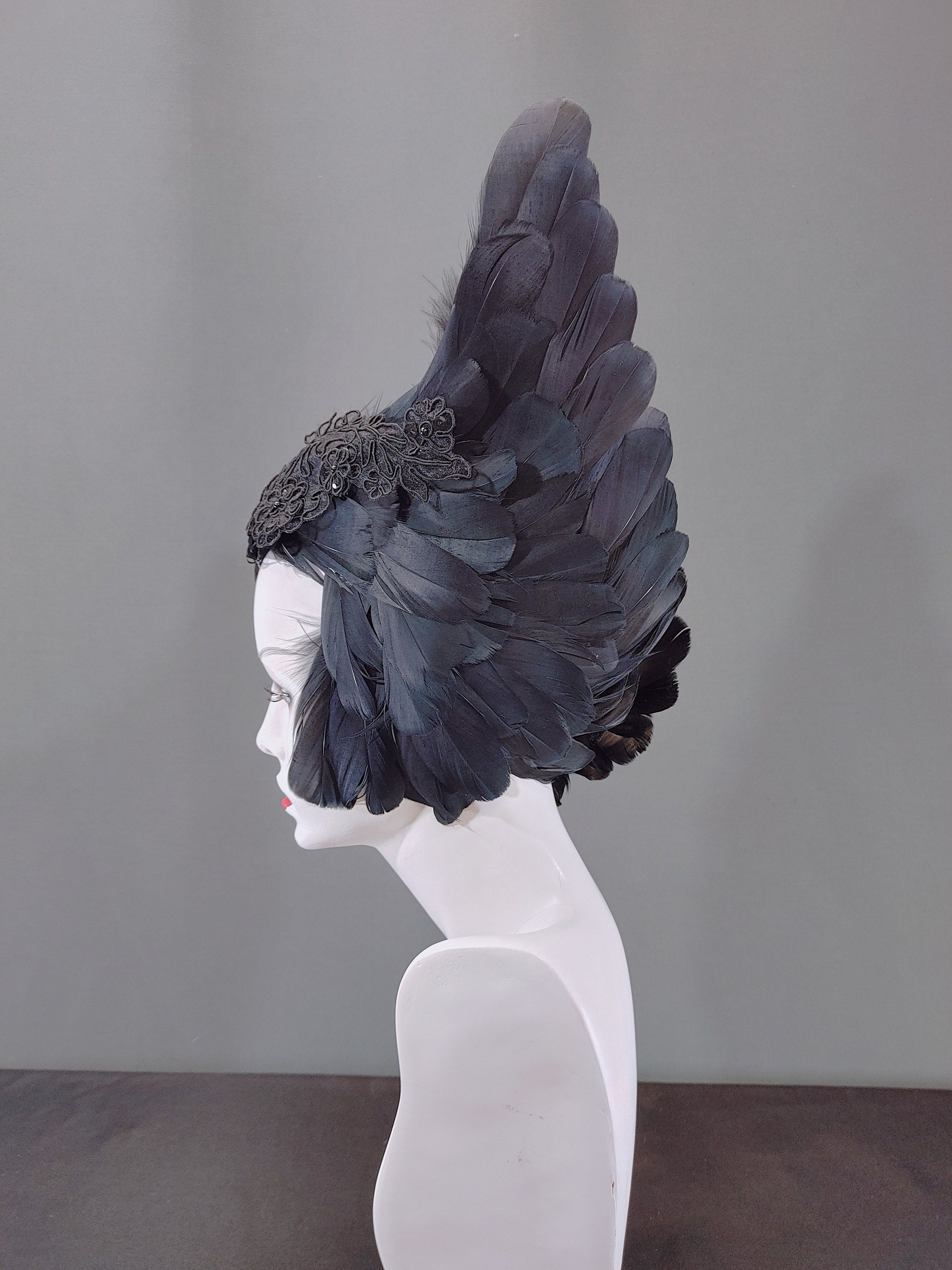 Valkyrie Inspired Feather Headdress - - Goose - Etsy