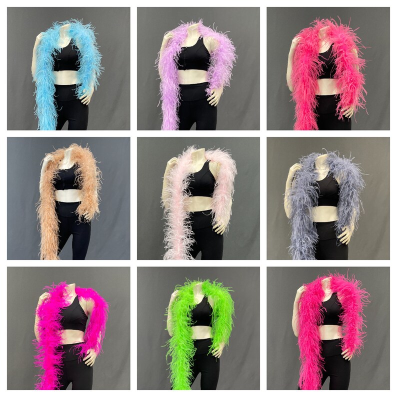 2ply Ostrich Boas in a Variety Colors - Etsy