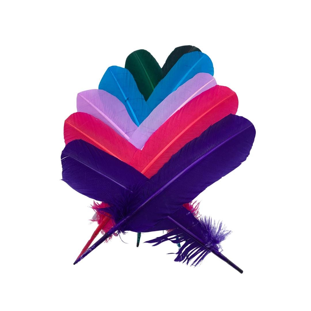 Turkey Quills 10 Pack - Many Colors to Choose - Etsy