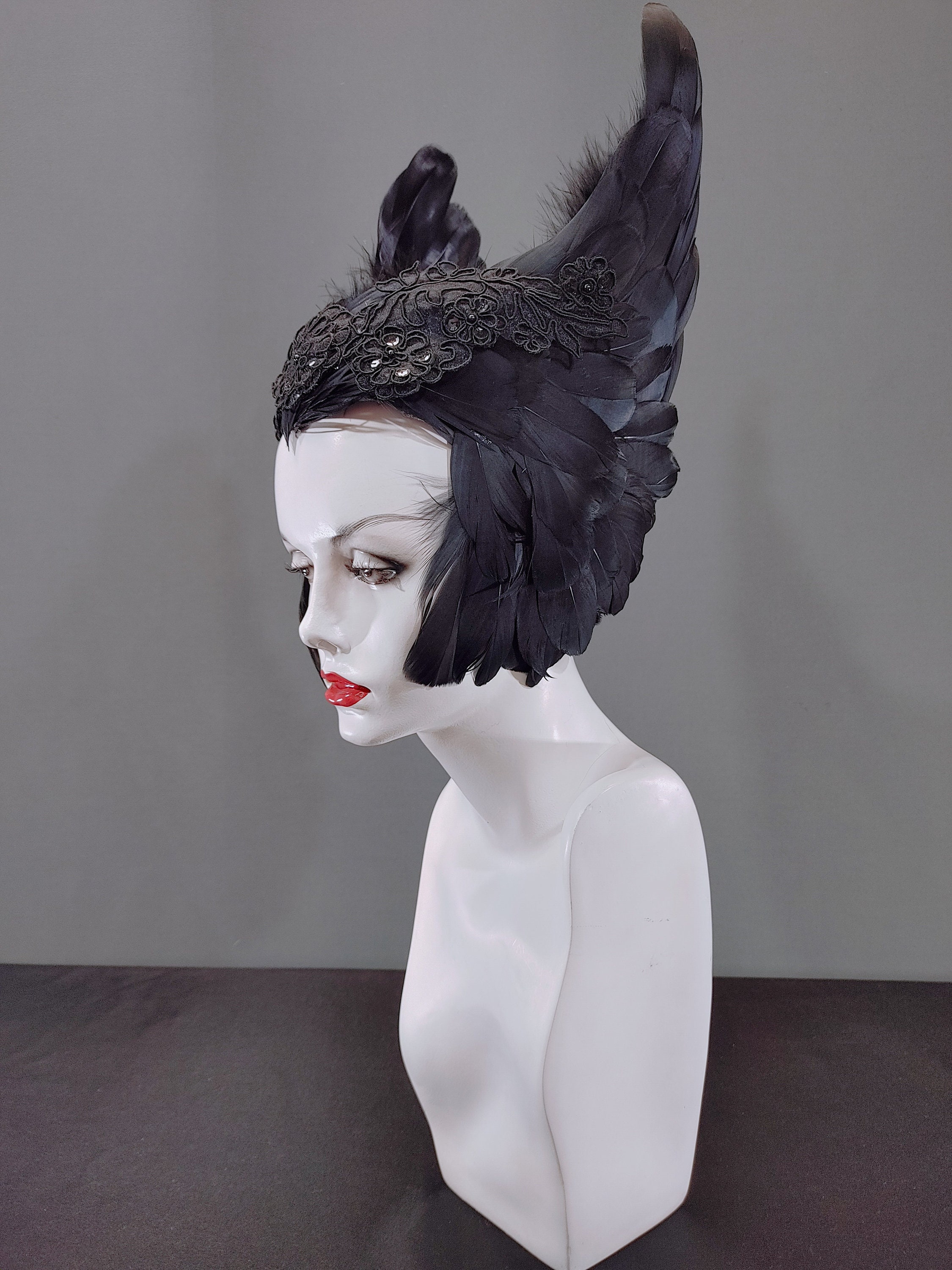 Valkyrie Inspired Feather Headdress - - Goose - Etsy