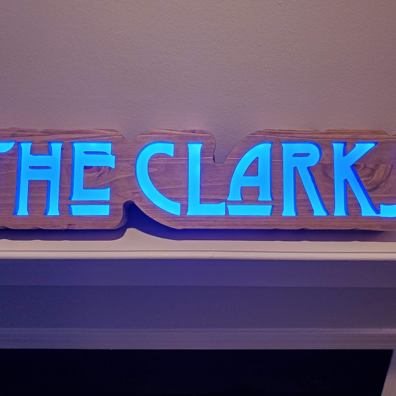 Backlit Wood Sign - Etsy