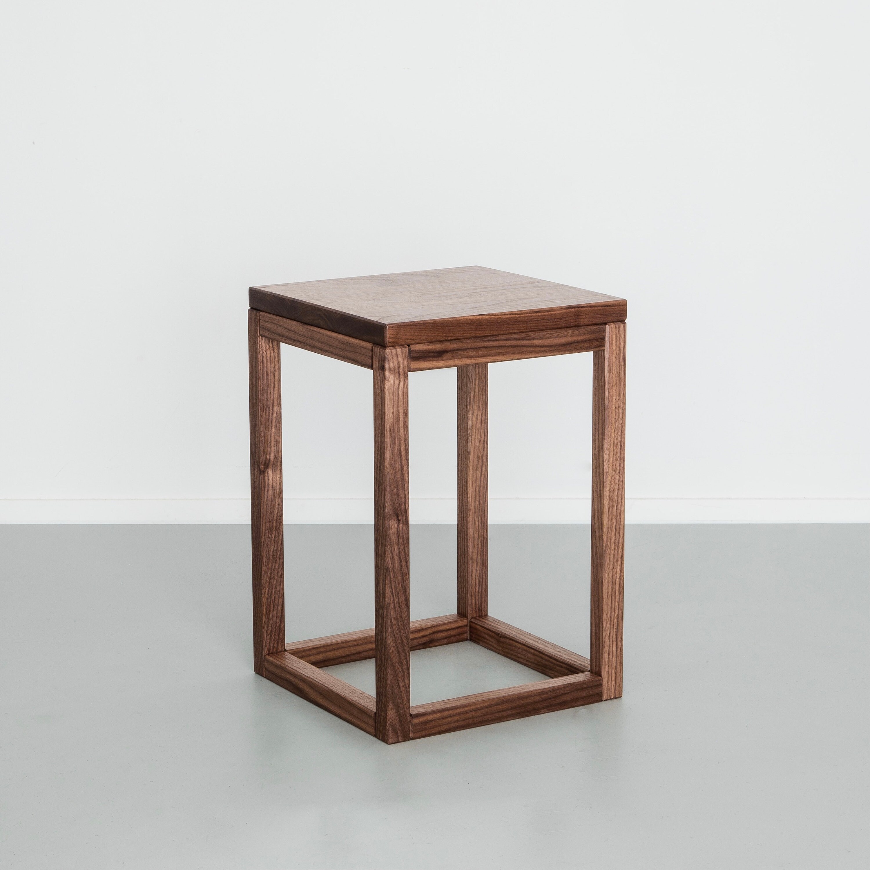 Square Nesting Tables in Walnut - Etsy Australia
